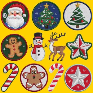 Top Embroidered Patch Designs for Christmas Celebration